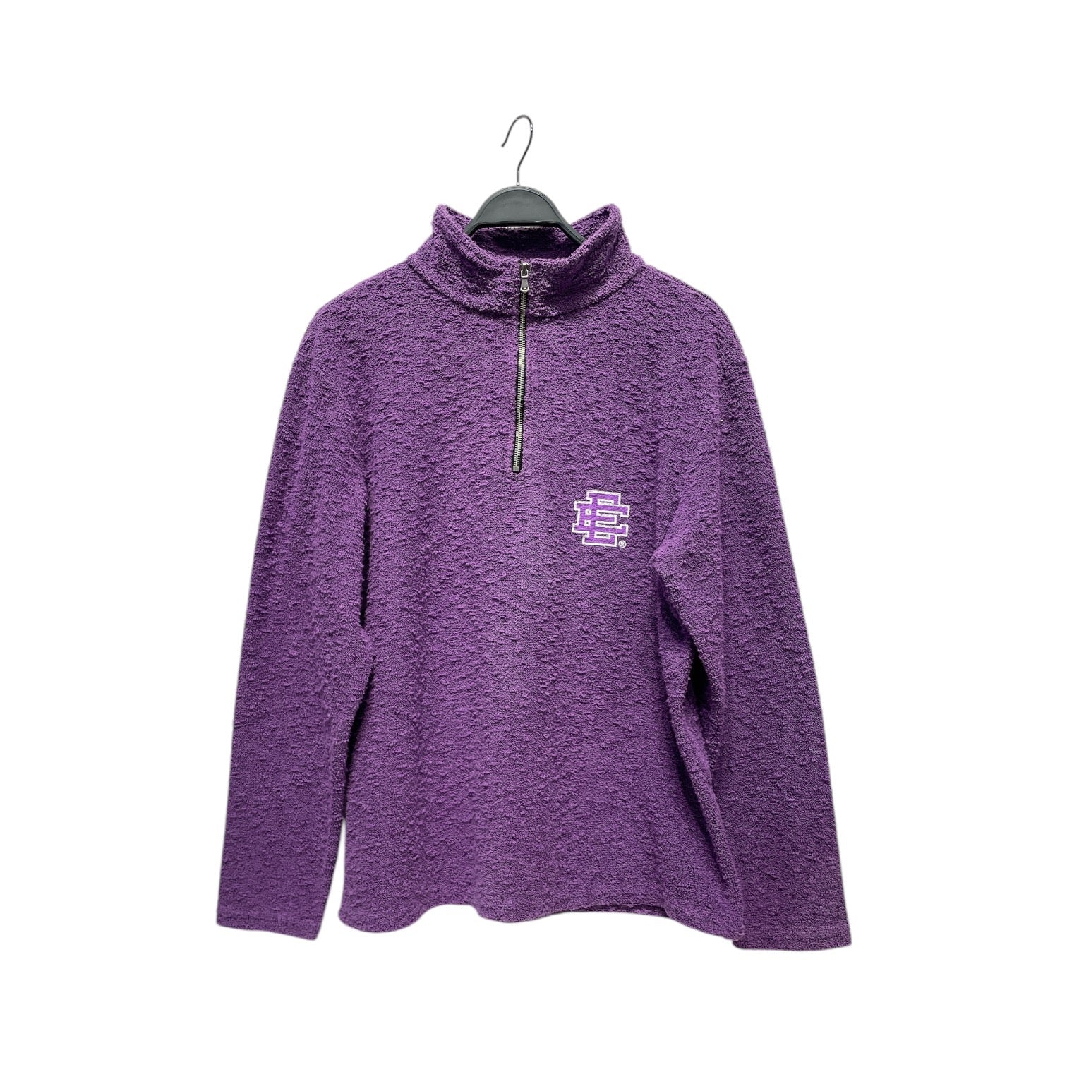 Eric Emanuel/Sweater/L/Cotton/PPL/PurpleEE Logo Boucle 3/4 Zip – 2nd ...