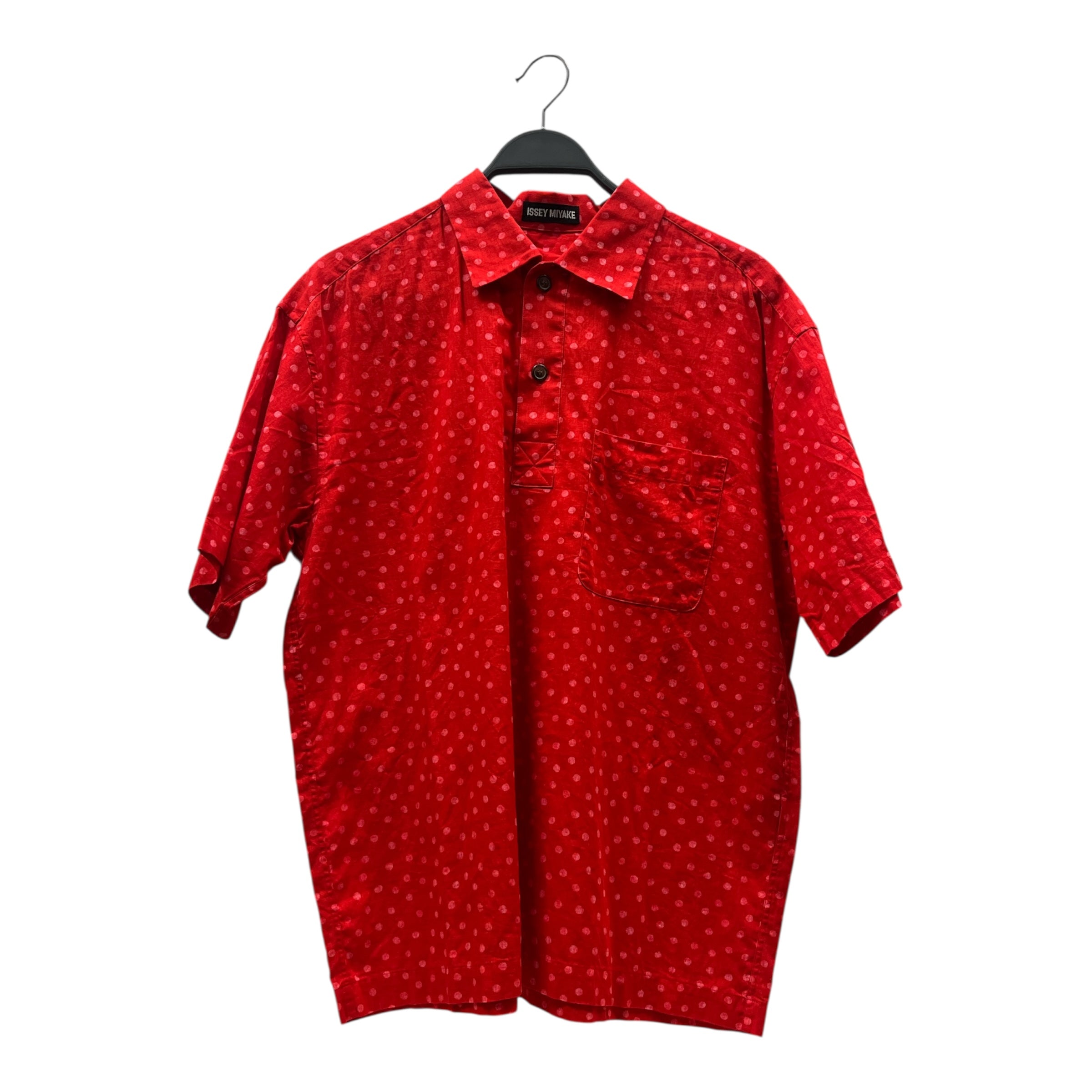 ISSEY MIYAKE/SS Shirt/M/Linen/RED/Polka Dot/ – 2nd STREET USA