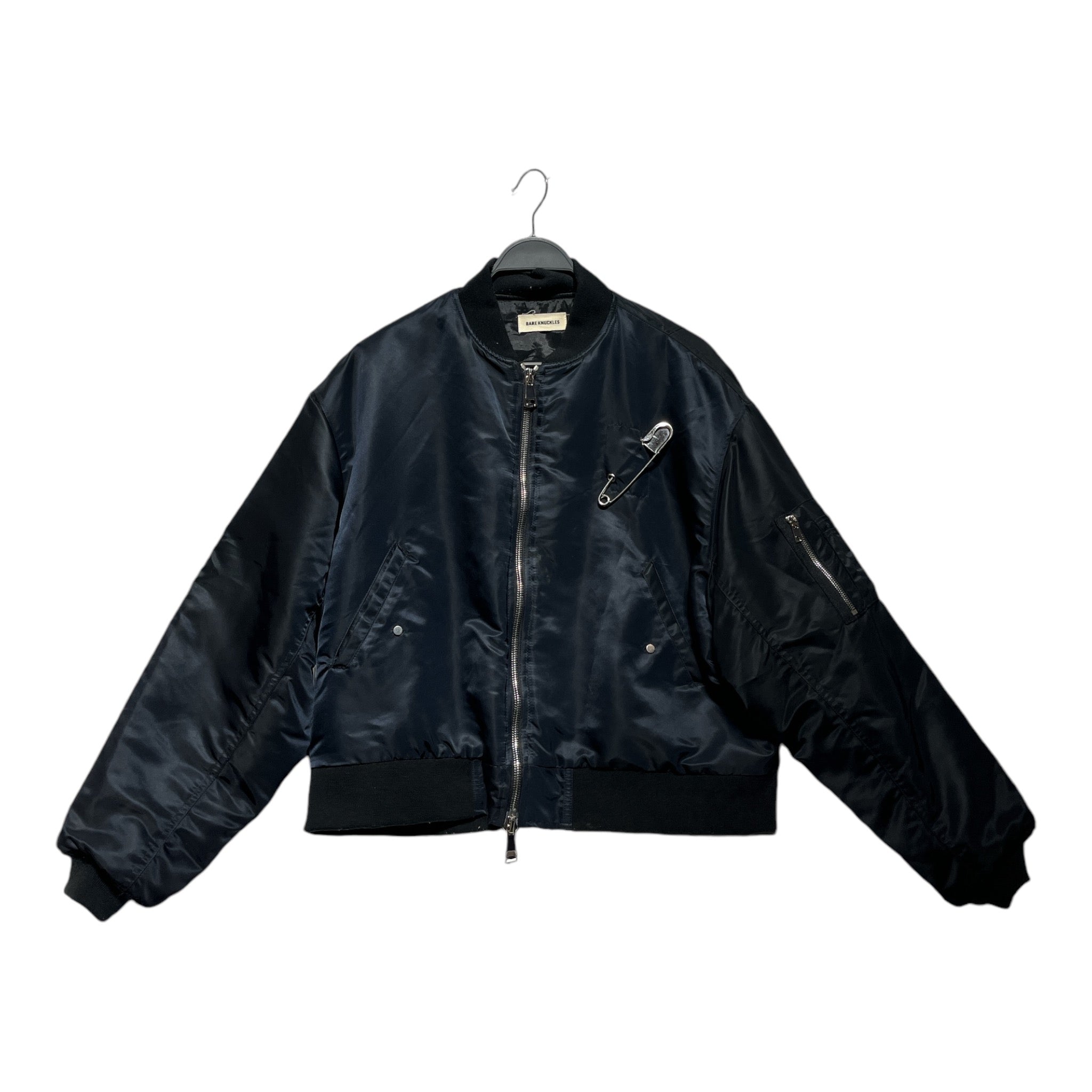 BARE KNUCKLES/Jacket/Nylon/BLK/Logo Graphic Bomber Jacket – 2nd STREET USA